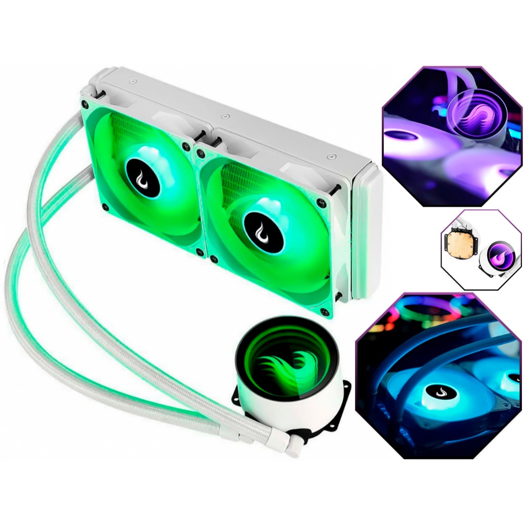 Water Cooler Frost Gamer Rise Mode Argb Intel E Amd Dual Fan | Shopee ...