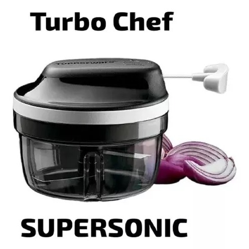 Tupperware Turbo Chef Supersonic 300ml Preto | Shopee Brasil