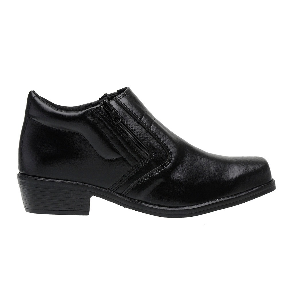 Bota Botina Social Masculina Ziper Lateral Confort Anatomica Palmilha ...