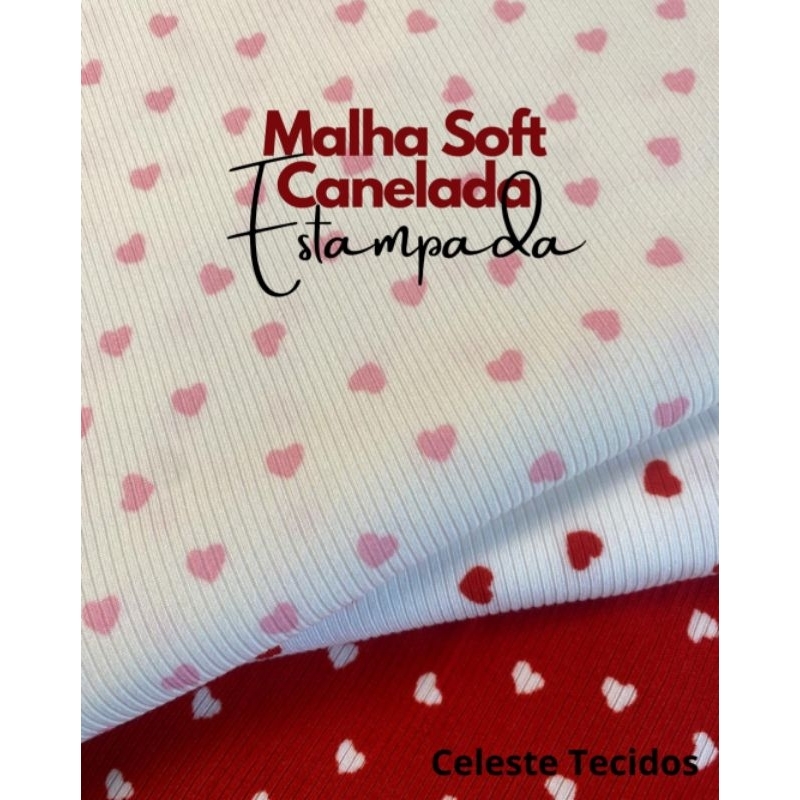 Malha Soft Canelada Estampada (1m X1,60m ) | Shopee Brasil