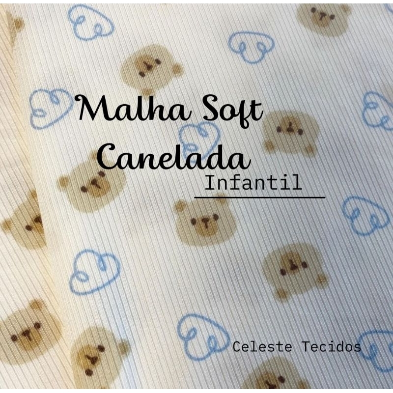 Malha Soft Canelada Infantil ( 1m × 1.50m) | Shopee Brasil