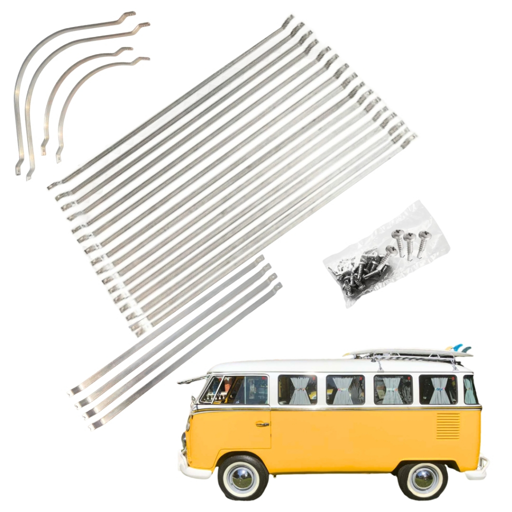 Kit Hastes de cortina Kombi Corujinha e Clipper VW + Parafusos | Shopee ...