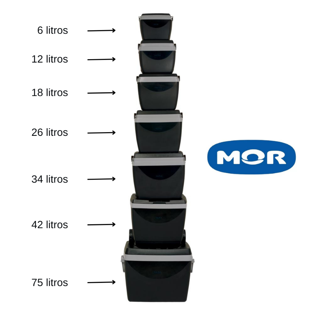 Caixas térmicas pretas 6l, 12l, 18l, 26l, 34l, 42l, 75l cooler mor vários tamanhos camping praia ...