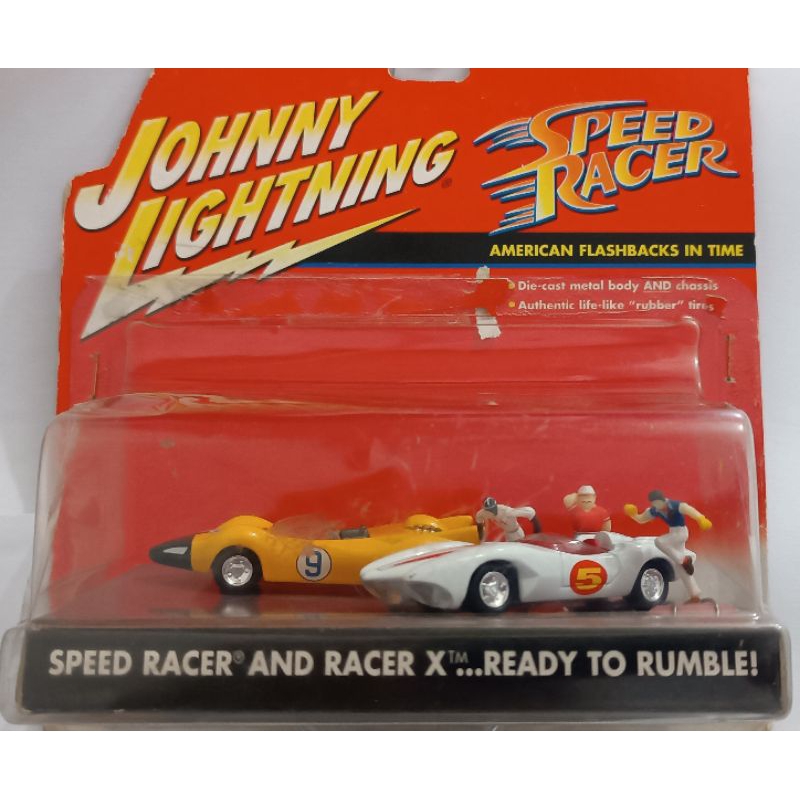 JOHNNY LIGHTNING SPEED RACER DIORAMA MACH 5 & SHOOTING STAR DIORAMA COM ...