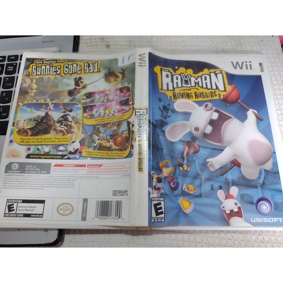 Rayman Raving Rabbids Jogo completo Original para Nintendo Wii | Shopee ...