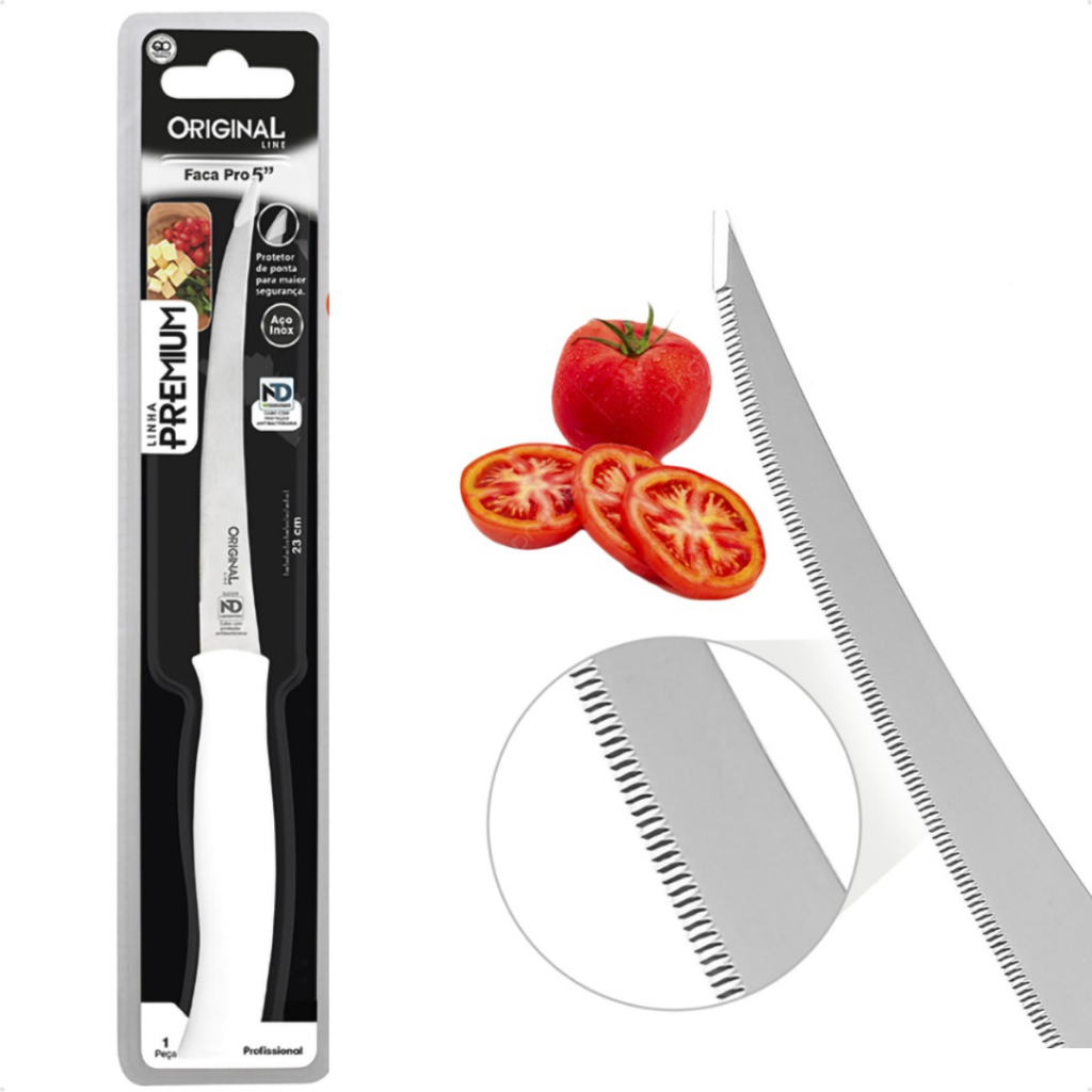 Faca Para Cortar Tomate/ Legume Para Cozinha 23cm - Original Line ...