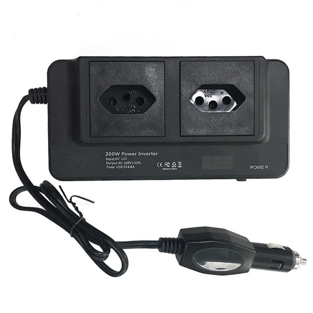 Inversor Automotivo Veicular De Tensão 12V Para 110V Ou 220V Digital | Shopee Brasil