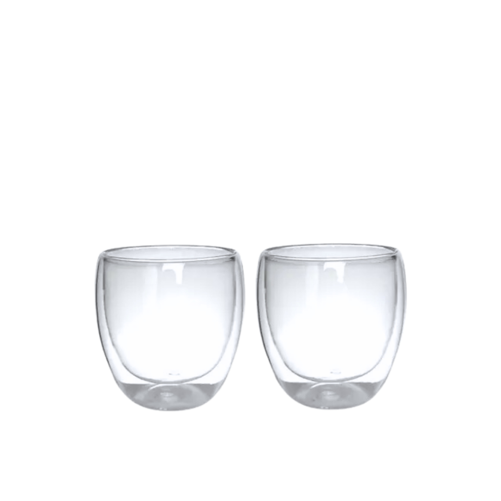 Conjunto de Xícaras de vidro parede dupla 80ml | Shopee Brasil
