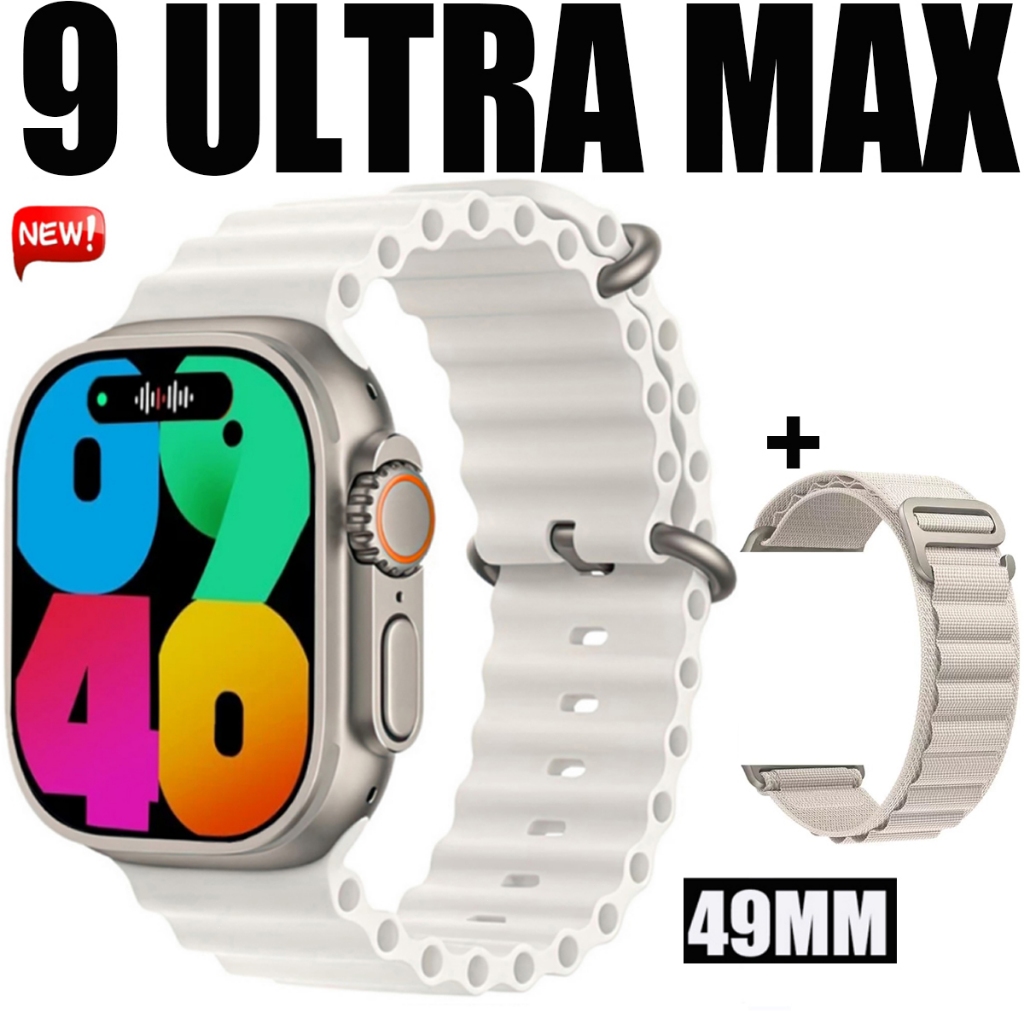 Smartwatch 9 Ultra 2 max Relógio inteligente Series 9 Bússola 2.08 Tela ...