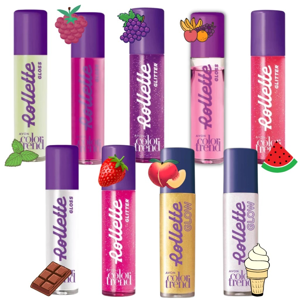 Brilho labial Rollette gloss Color Trend Avon | Shopee Brasil