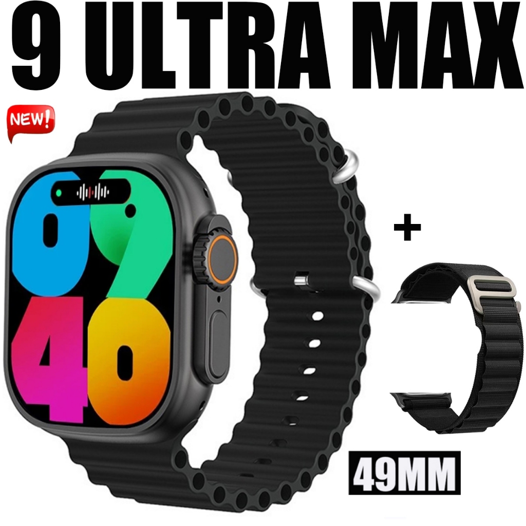 Watch 9 Ultra 2 1 : 1 49mm 2.08 Polegadas 120HZ Voz AI Inteligente Esportivo SOS Bluetooth ...