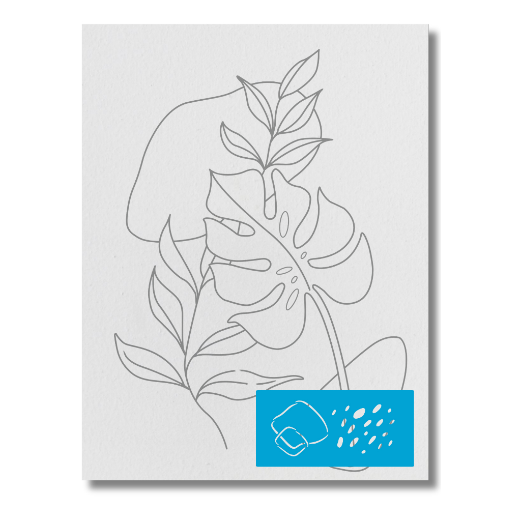 Tela Riscada Para Pintura 30x40 Organico II Opa 3564 | Shopee Brasil