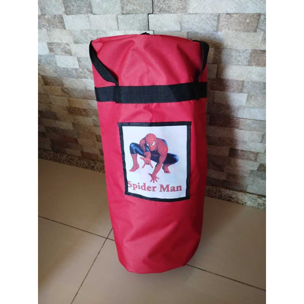 saco de pancada boxe SPIDER MAN 70x100 ( 70 centometros de altura por 1 ...