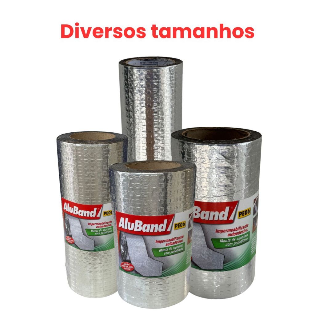 Manta Asfáltica Impermeabilizante Autoadesiva Alumínio Puro PE06 ...