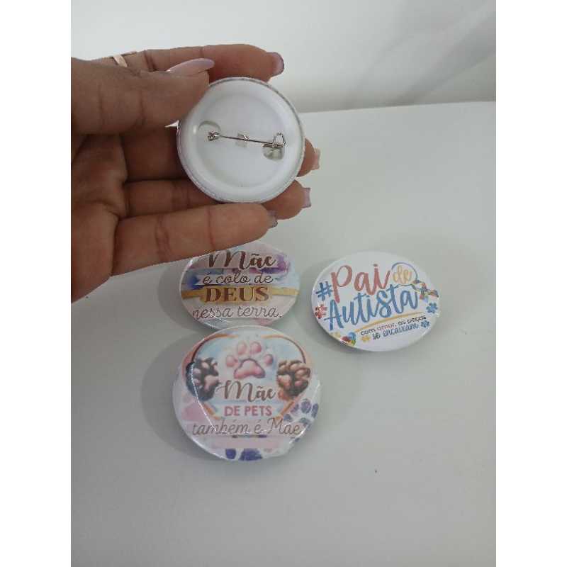 Botton de 4,5 cm Boton (Botom Personalizado) | Shopee Brasil