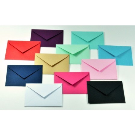40 mini envelopes miniatura 6,5x4,7cm + lacre adesivo redondo | Shopee ...
