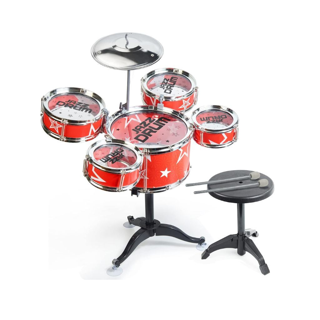 Bateria Infantil Completa – Pop Star Jazz Drum – Brinquedo Musical ...