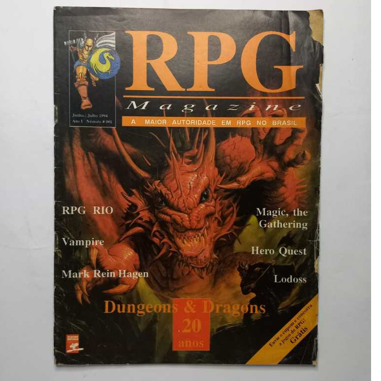 Revista RPG Magazine 1 Editora Taquara 1994 | Shopee Brasil