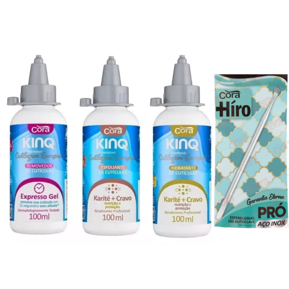 kit King Cutilagem Europeia Removedor Esfoliante Hidratante ...