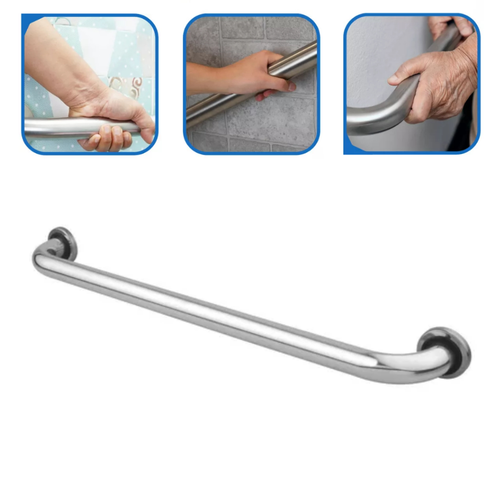 Barra De Apoio ou Corrimão Alumínio Banheiro Para Idoso ou Deficiente ...