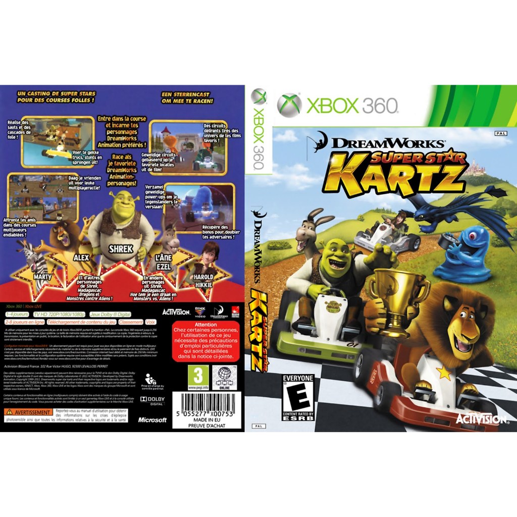 Super Star Kartz DreamWorks para Xbox 360Lt com capa | Shopee Brasil