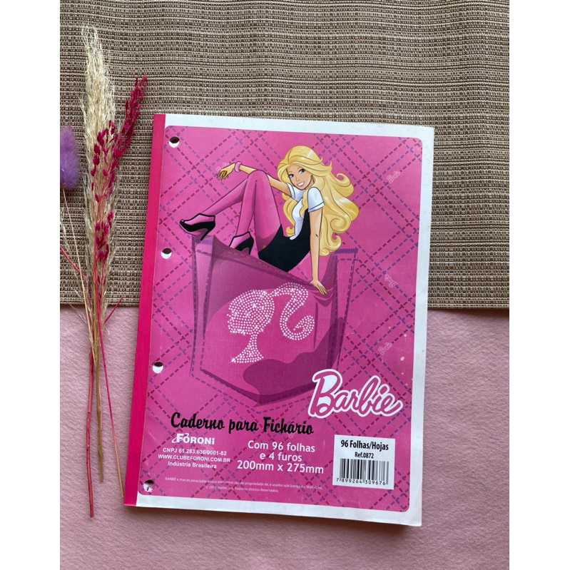 Bloco de fichário Barbie - A4 | Shopee Brasil