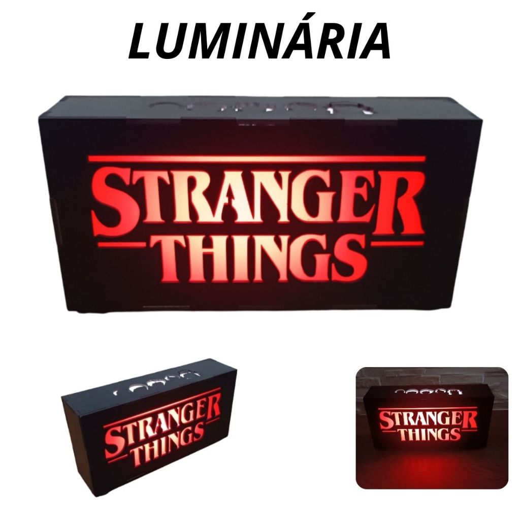 Luminária Abajur Led Stranger Things Decoração Geek | Shopee Brasil
