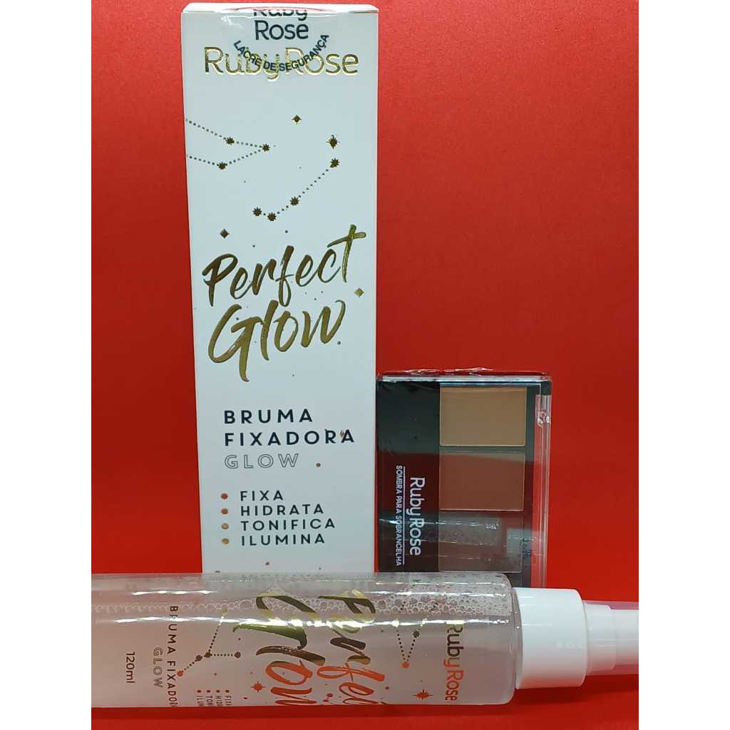 kit ruby rose bruma fixadora + sombra para sobrancelha. | Shopee Brasil