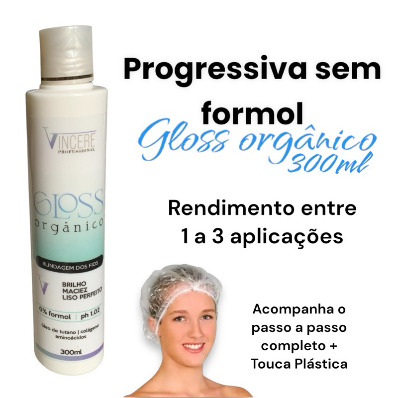 Progressiva 300ml orgânica sem formol profissional (PASSO UNICO ...