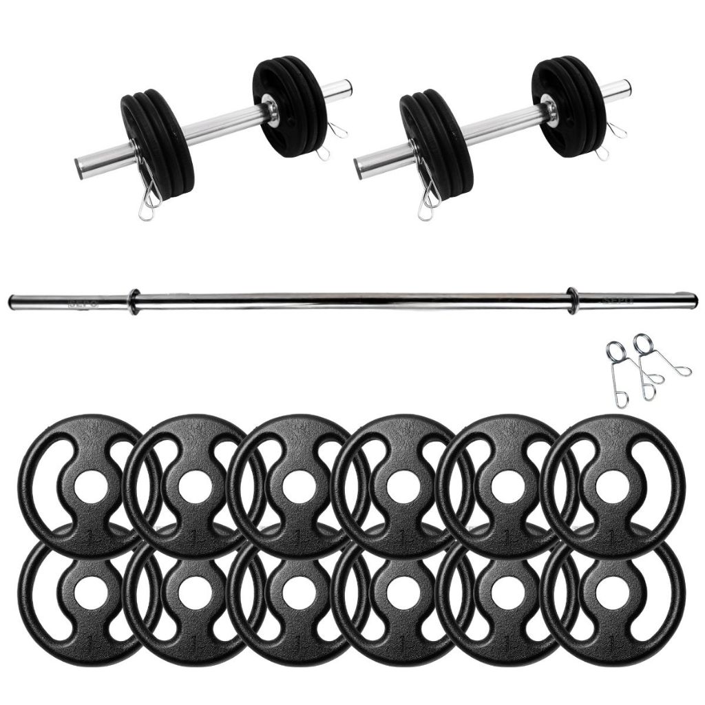 Kit Halteres De Anilhas E Barras Fitness - 21 Peças Treino - Desconto ...