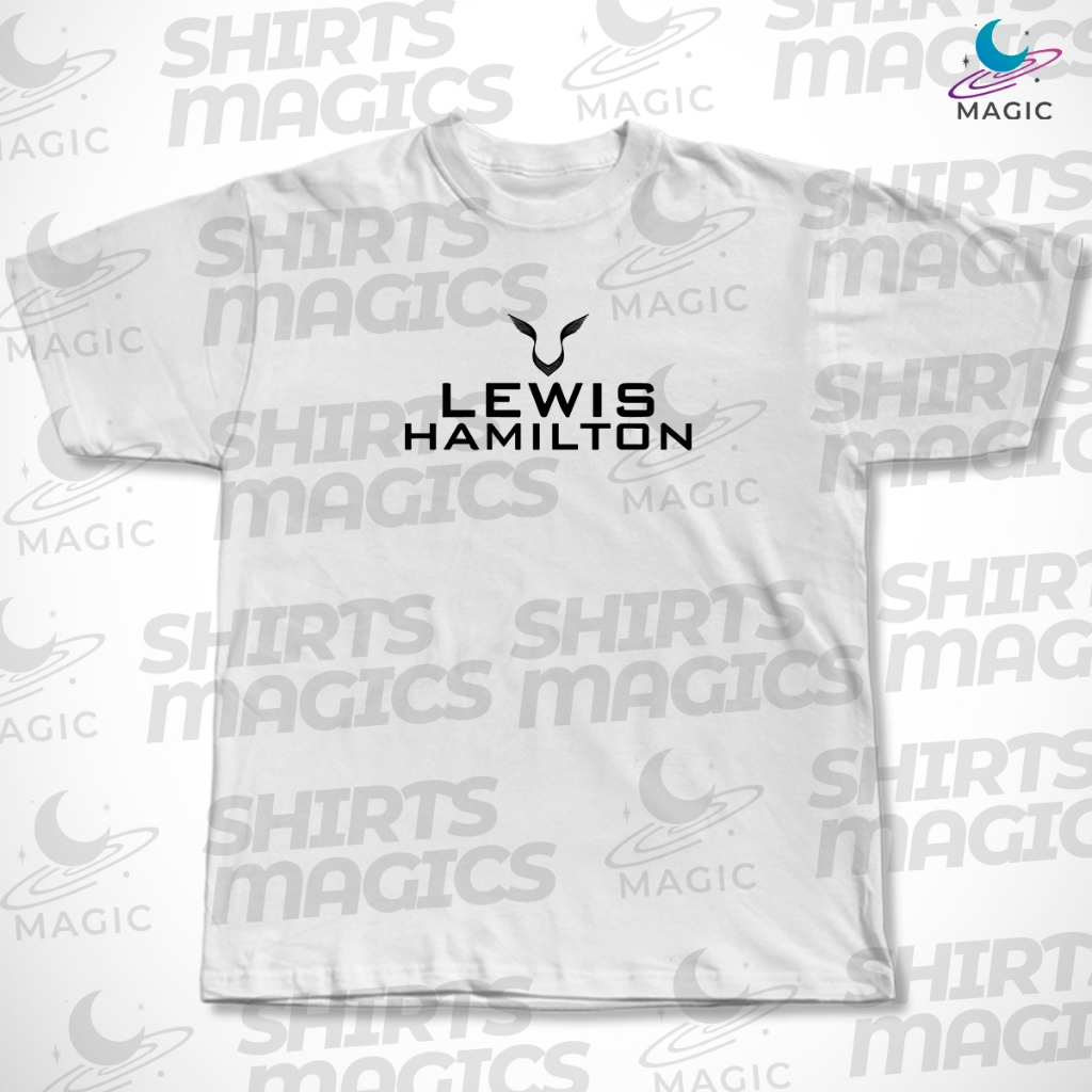 Camiseta Fórmula 1 Piloto Lewis Hamilton logo F1 100% Algodão unissex ...