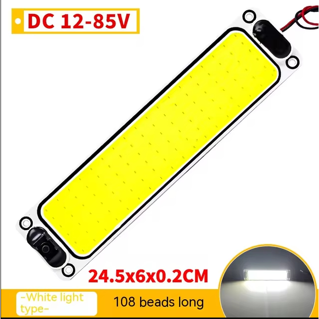 PLACA DE LED 108LED 12-24V Leitura Do Carro Fita LED Noturna De Lâmpada ...