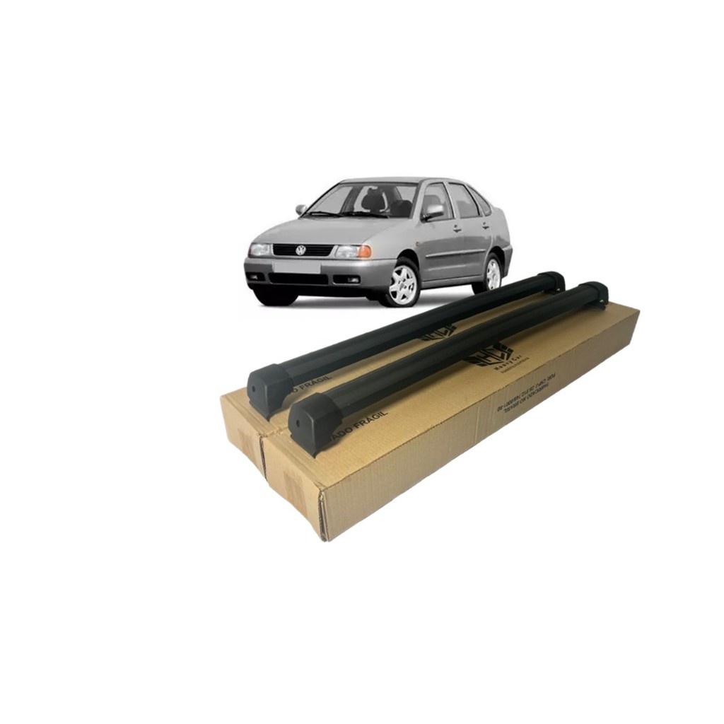 Rack De Teto Polo Classic 1998 a 2002 Bagageiro em Alumínio Heavy Car ...