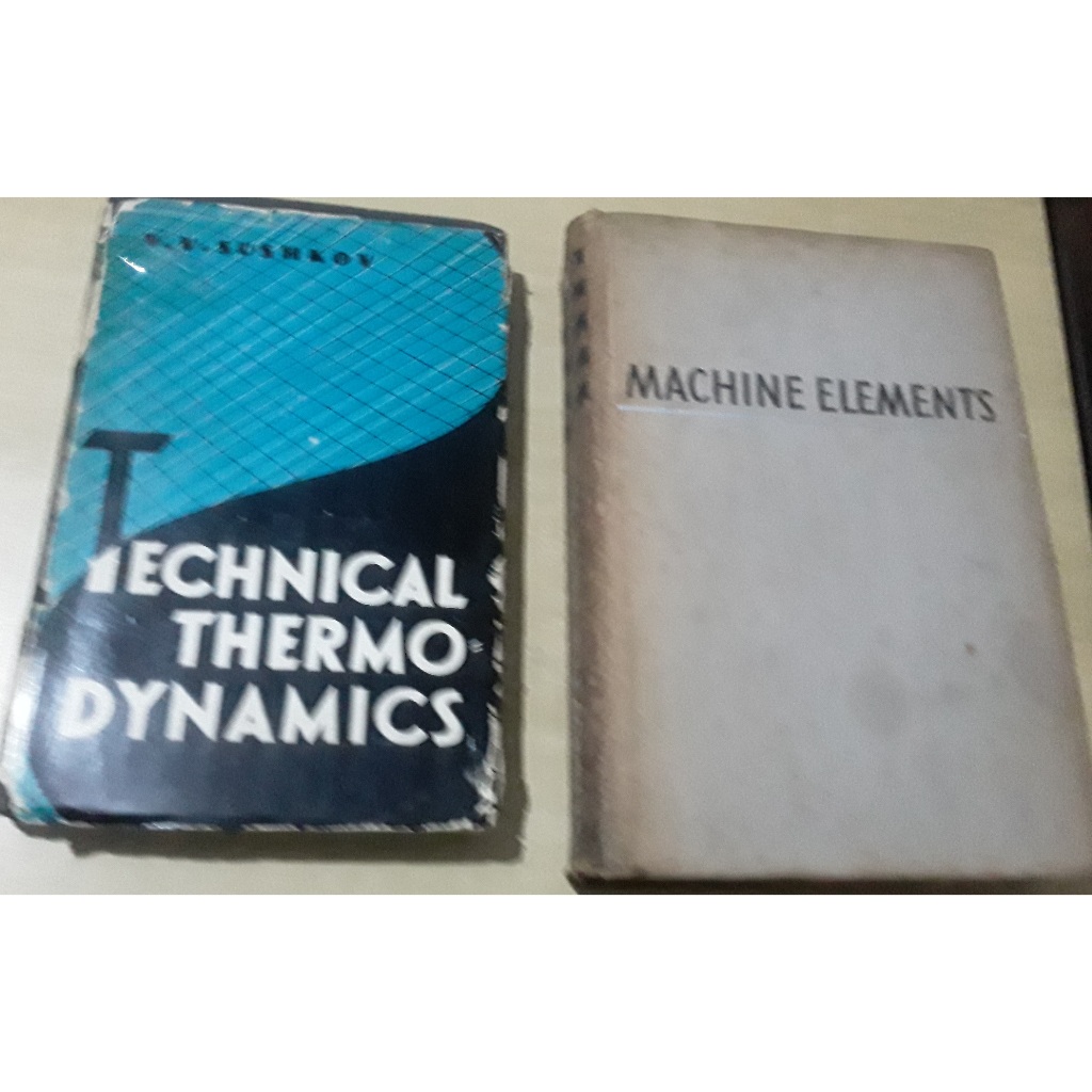 Livros Technical thermodynamics + Machine elements - 02 Volumes ...