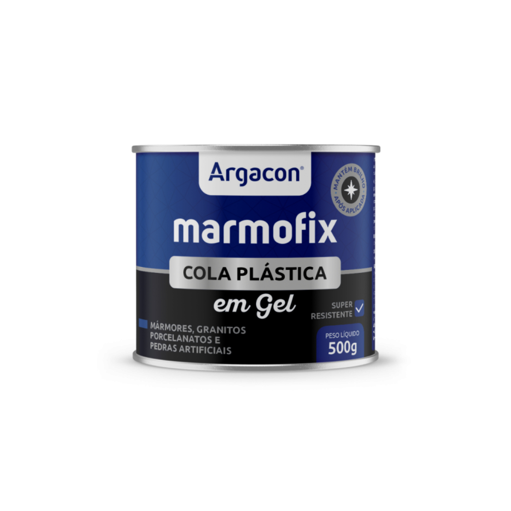 Massa Cola Plástica Gel 500g Incolor Marmofix Rejunte Argacon | Shopee ...
