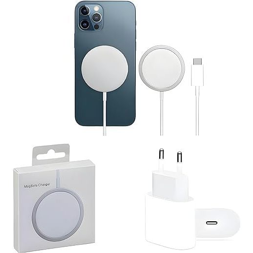 Kit Carregador Magnético Indução + Fonte USBC 30W Compatível iPhone XR ...