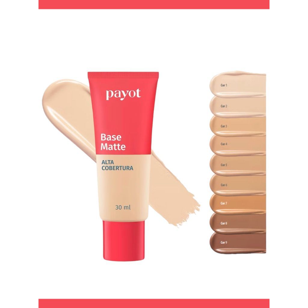 Base Facial Matte Payot Alta Cobertura 30ml 8 Tons Disponiveis | Shopee ...