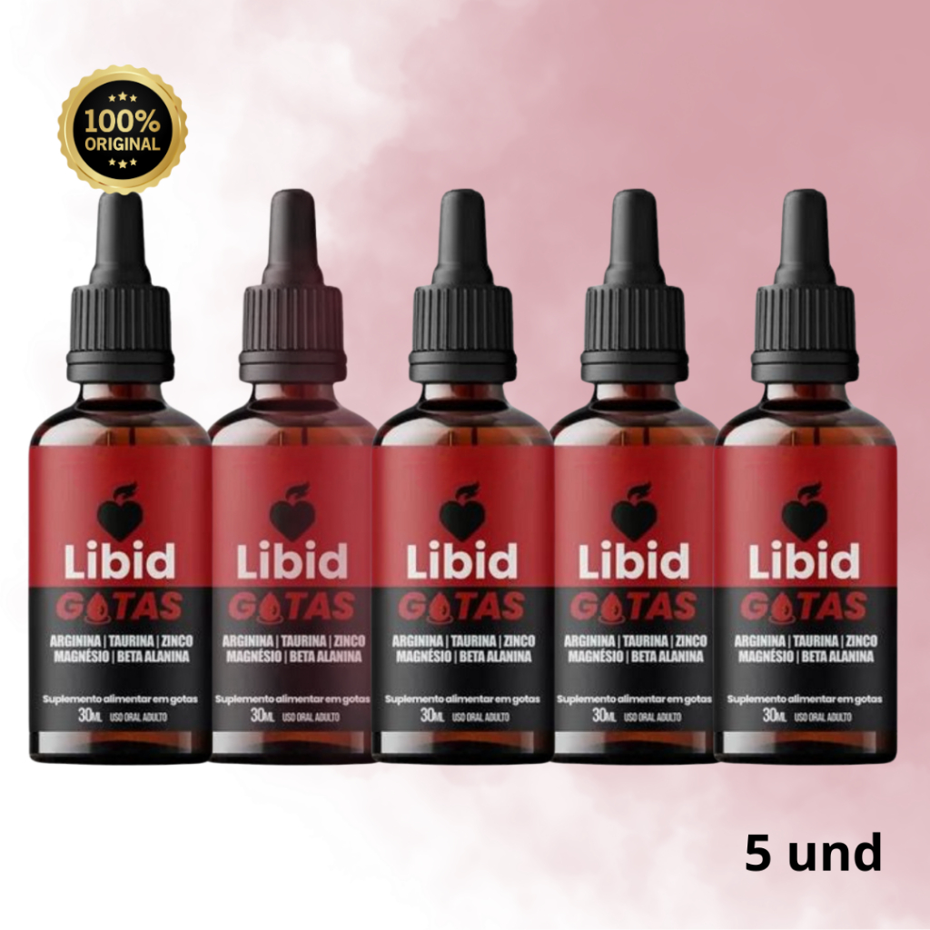 kit com 5 frascos de libid gotas com 30ml | Shopee Brasil