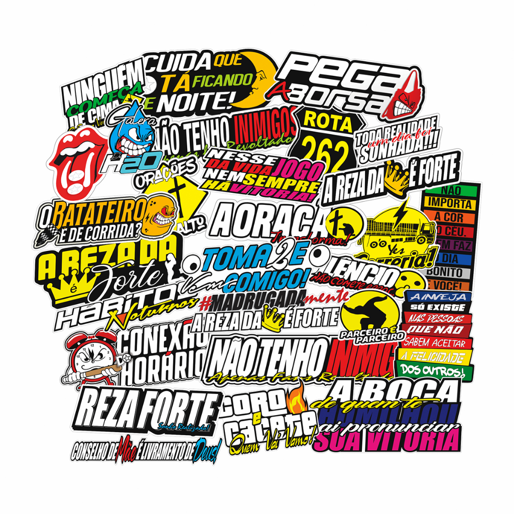 Kit 6 Super Cartelas De Adesivos Carro Moto Caminhão Bike Retro Vintage 03 | Shopee Brasil