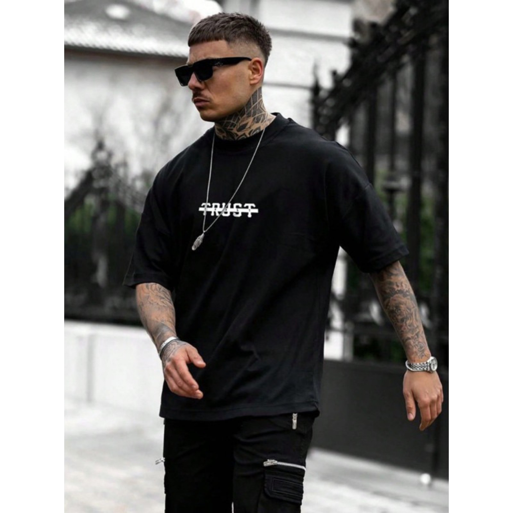 Camiseta Oversized Streetwear Masculina - Camisa Unissex 100% Algodão ...