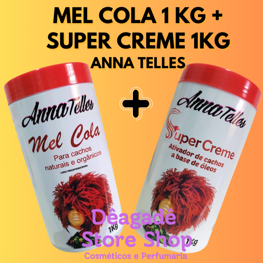 Kit Mel Cola 1Kg + Super Creme 1Kg Anna Telles ORIGINAL - Definição e ...