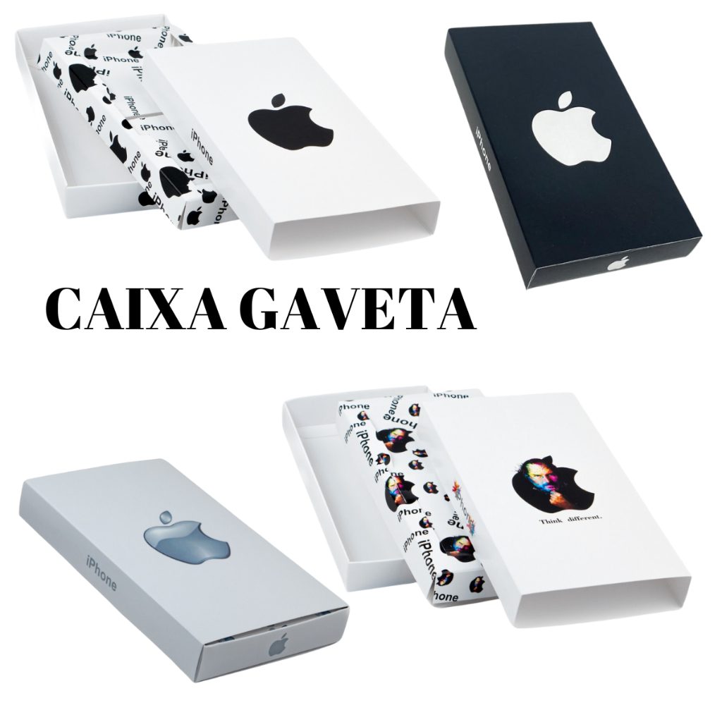 Caixa Gaveta Personalizada para iPhone - Vários Modelos e Cores, com ...