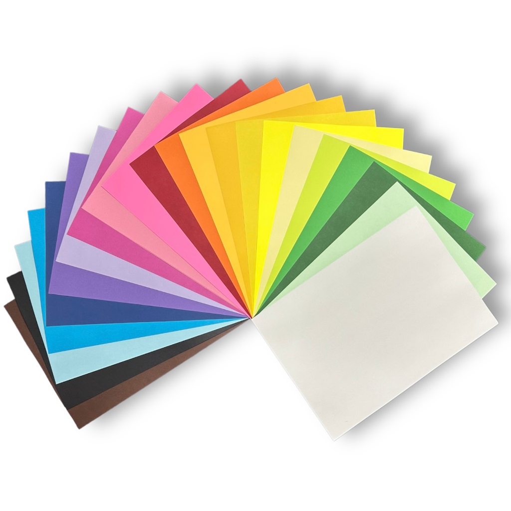 Papel Sulfite Colorido na Massa Tipo Color Plus 110g - 50 Folhas ...