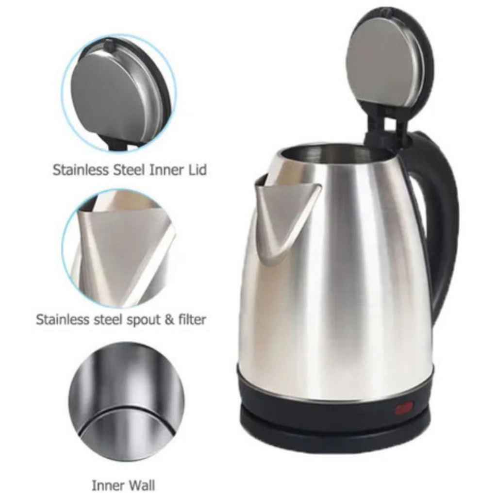 Chaleira Bule Jarra Garrafa Elétrica 1,8 Litros 110v Inox | Shopee Brasil