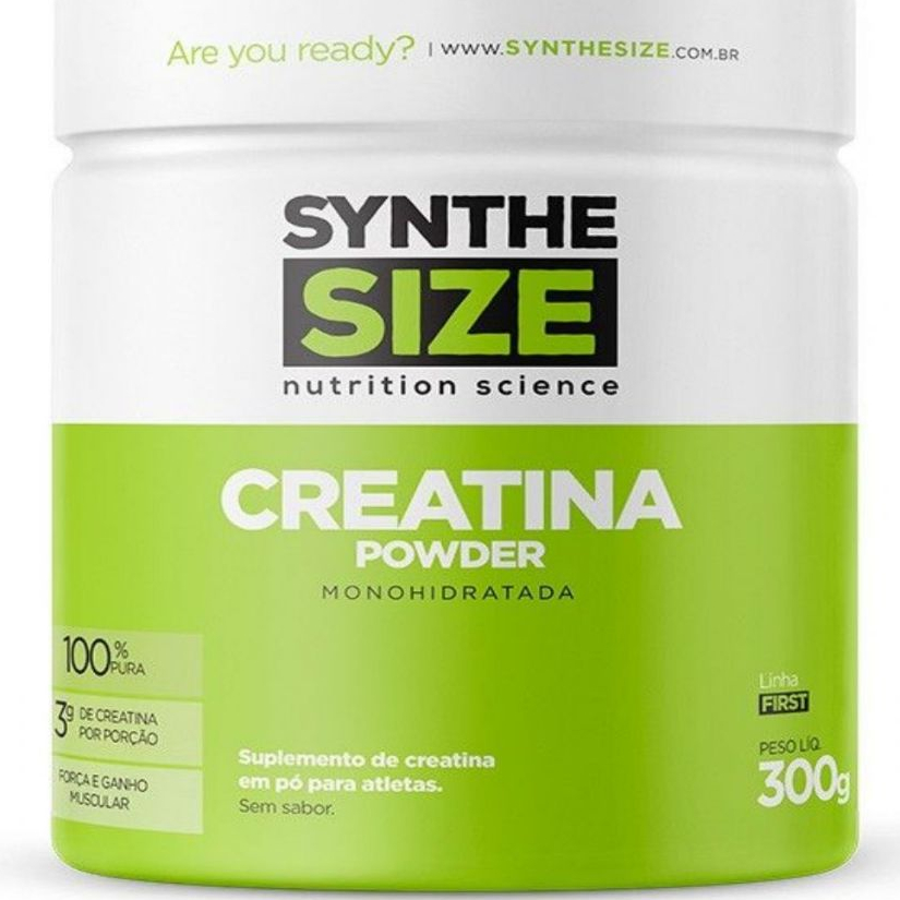 CREATINA 300 GRAMAS SYNTHESIZE | Shopee Brasil