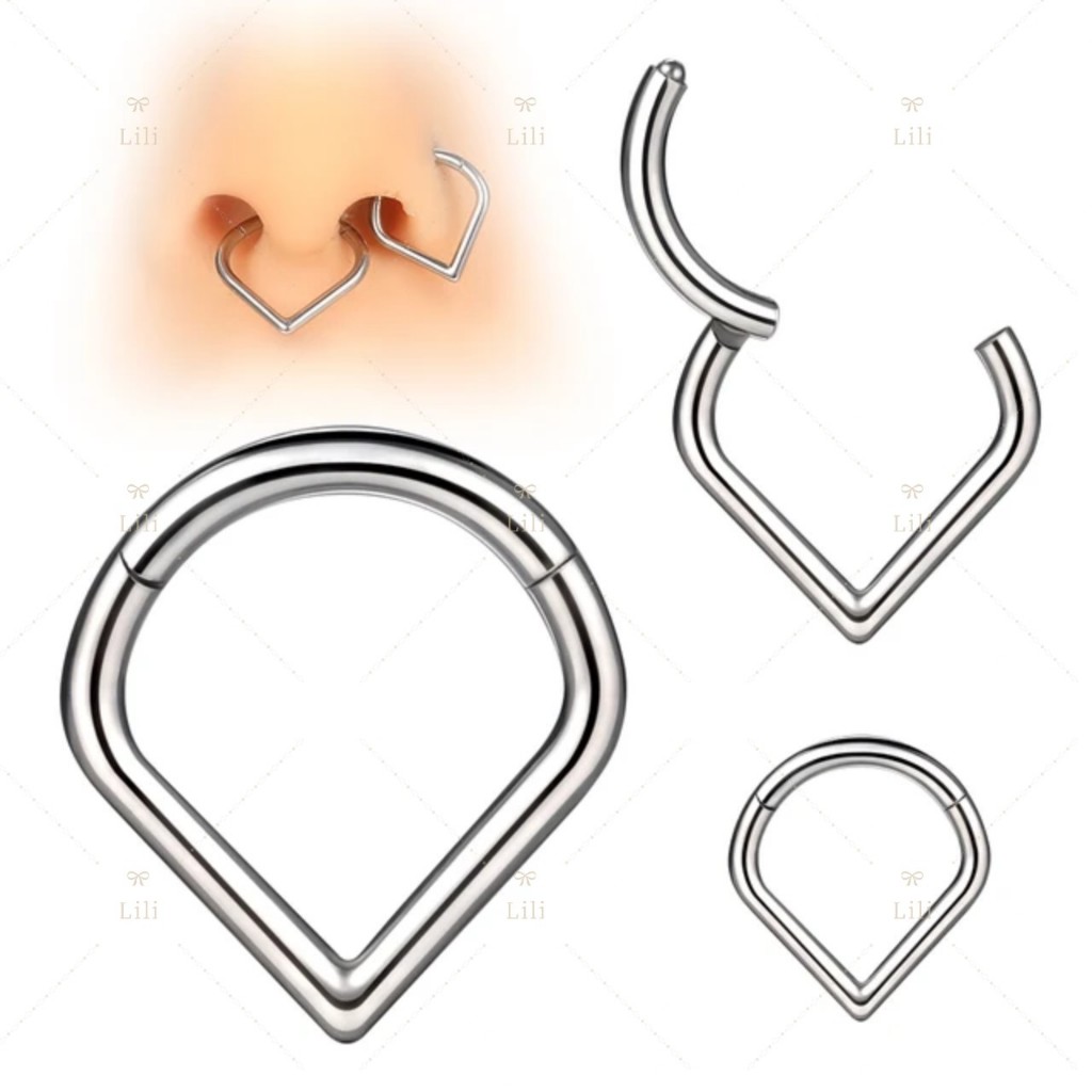 Kit 12 Piercing Argola Gota Segmento Articulado Septril, Rook, Conch ...