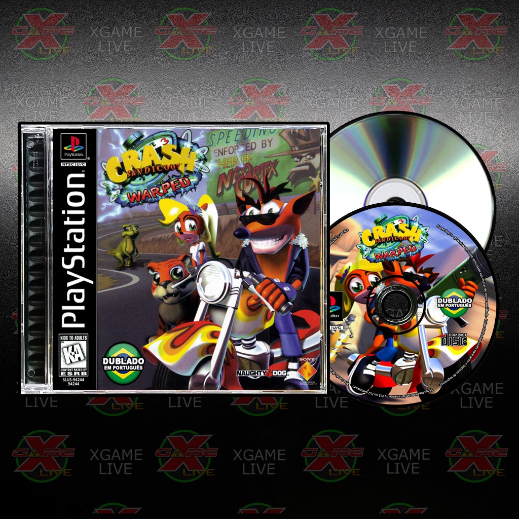 CD GAME - Crash Bandicoot 3 - Dublado - Repro Ps1 / Psx By XGAMELIVE ...