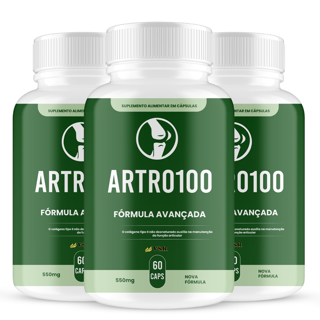 Kit 3 Artro100 Original 60 Cápsulas - Nova Fórmula Concentrada - Artro ...
