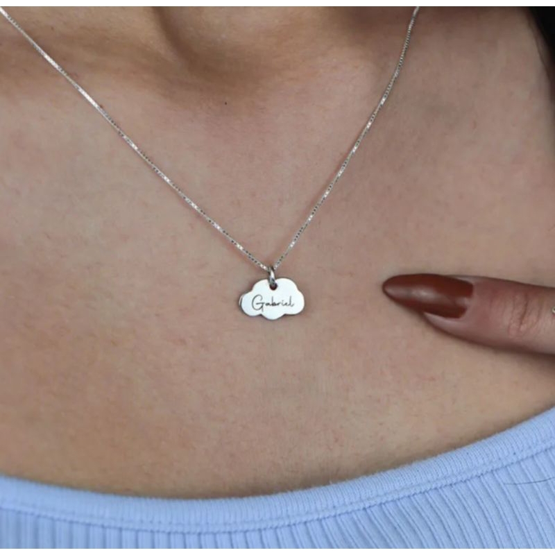Colar Nuvem Personalizável | Shopee Brasil