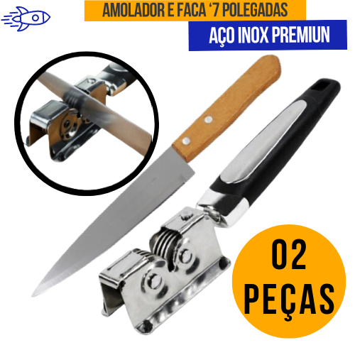 Kit Amolador Afiador Profissional Para Facas Canivetes Facão e Tesouras ...
